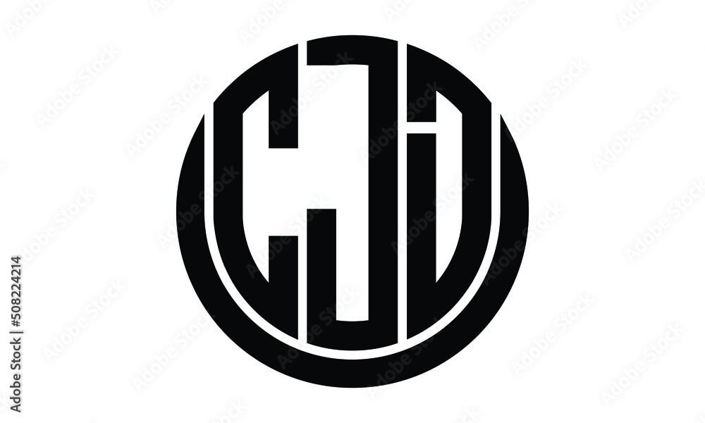 CJD shield with round shape logo design vector template | monogram logo ...