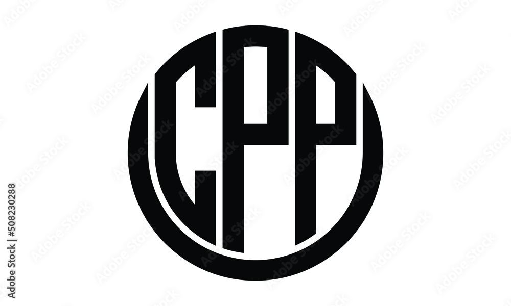 Vetor de CPP shield with round shape logo design vector template ...