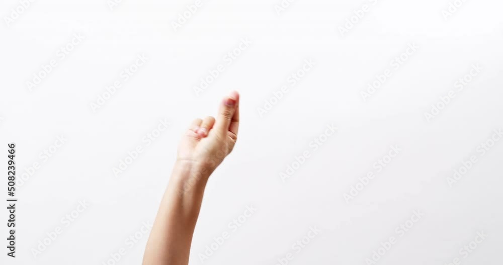 Close up of Woman's hand snapping her finger doing the hand gesture ...