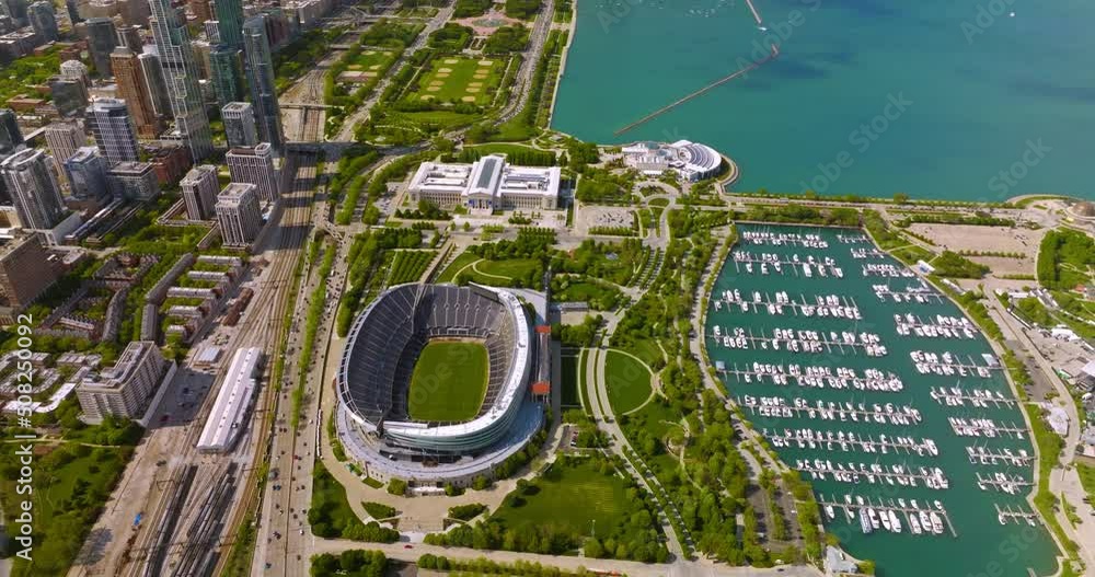 Soldier Field, Chicago Bears stadium, Chicago, Illinois. Great stadium ...