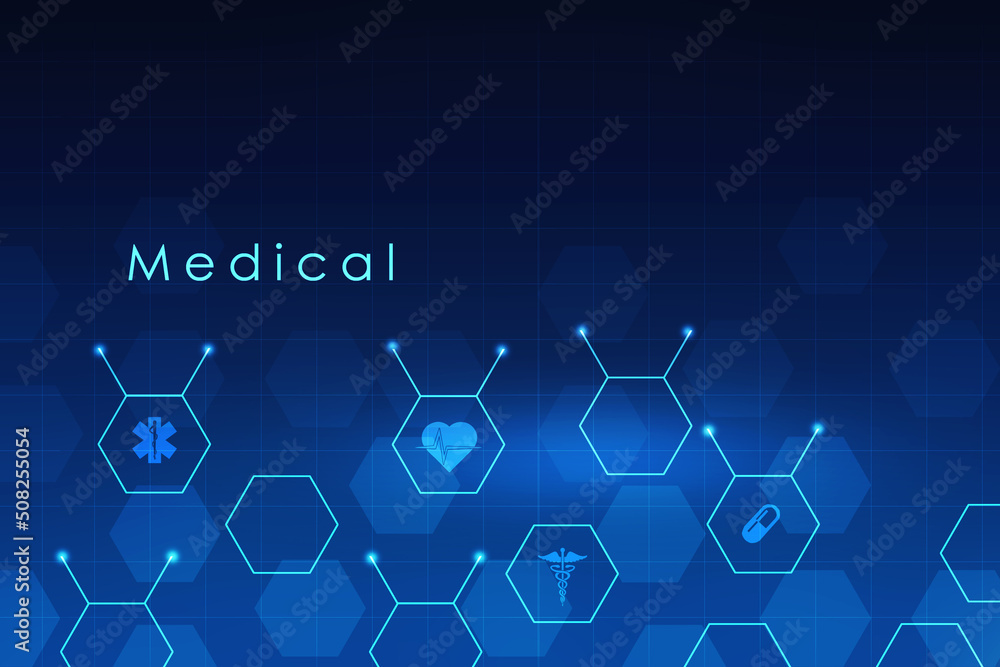2D illustration medical structure background Stock Illustration | Adobe ...