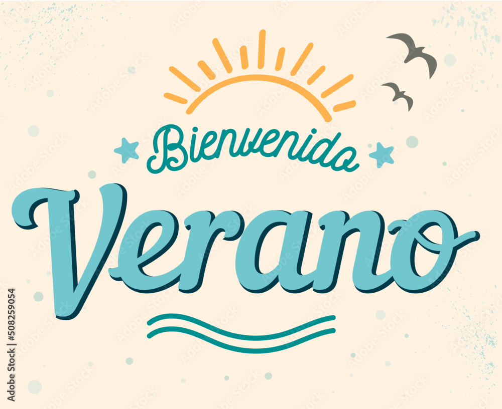 welcome summer, summer, waves, sea, vector graphic resource, good time ...