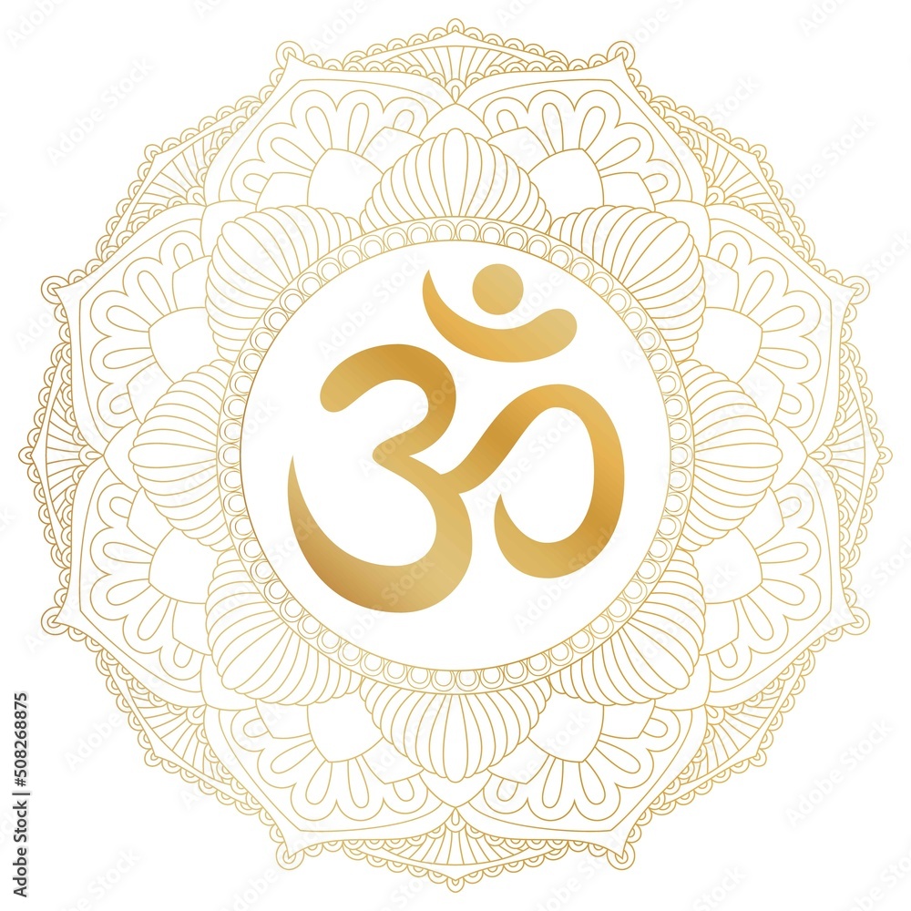 hindu om symbol Stock Illustration | Adobe Stock