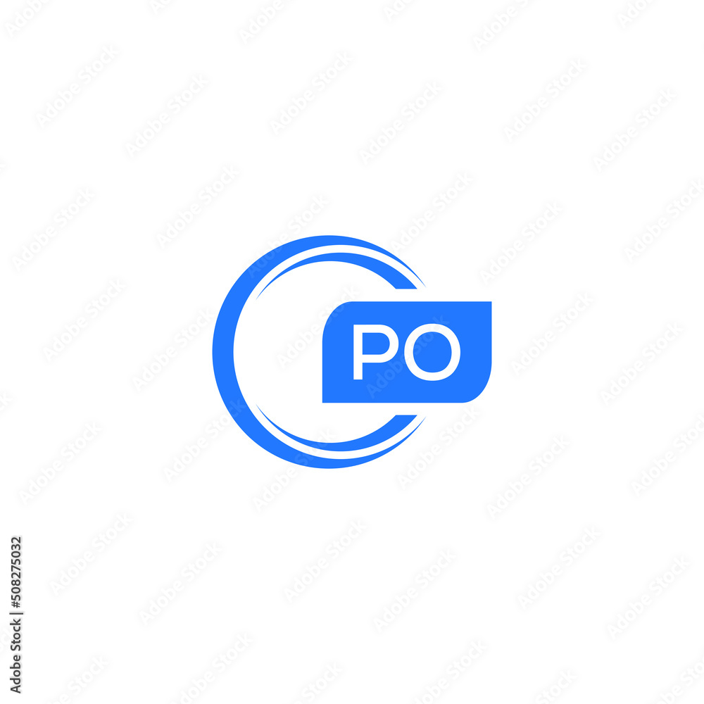 Vecteur Stock PO 2 letter design for logo and icon.PO monogram logo ...