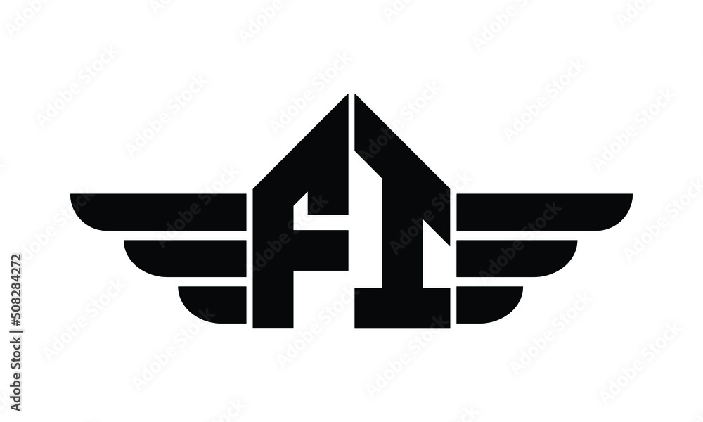 FI logo design vector template house, real estate, corporate ...