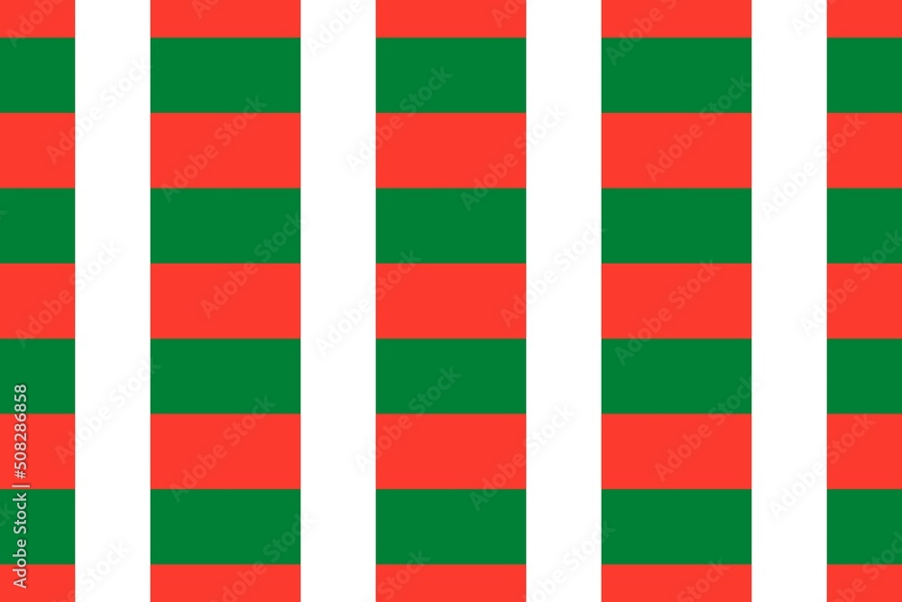 Geometric pattern in the colors of the national flag of Madagascar. The ...