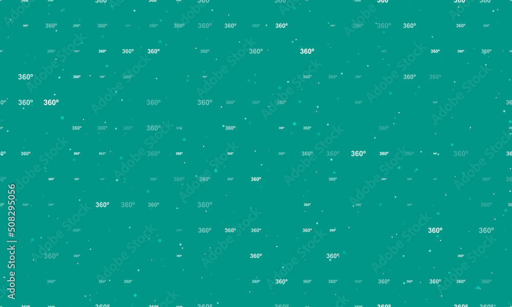Seamless background pattern of evenly spaced white 360 degree symbols ...
