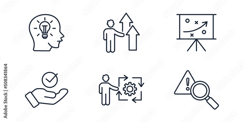 crisis management icons set . crisis management pack symbol vector ...