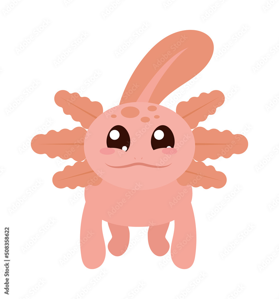 cartoon axolotl design Stock Vector | Adobe Stock