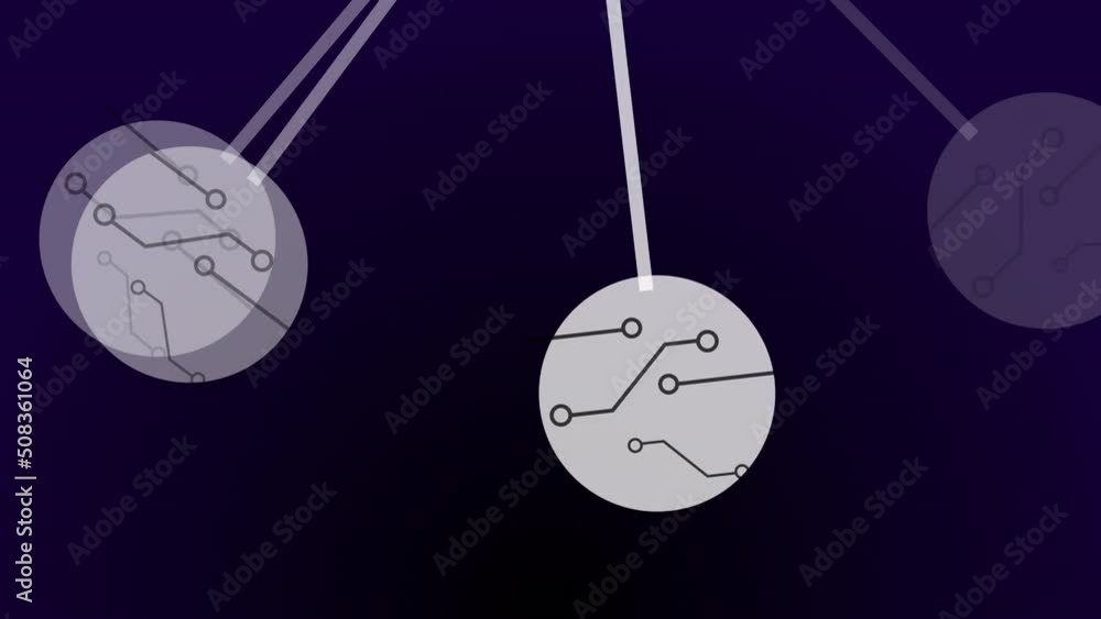 High-resolution shot of white-colored technology background animation ...
