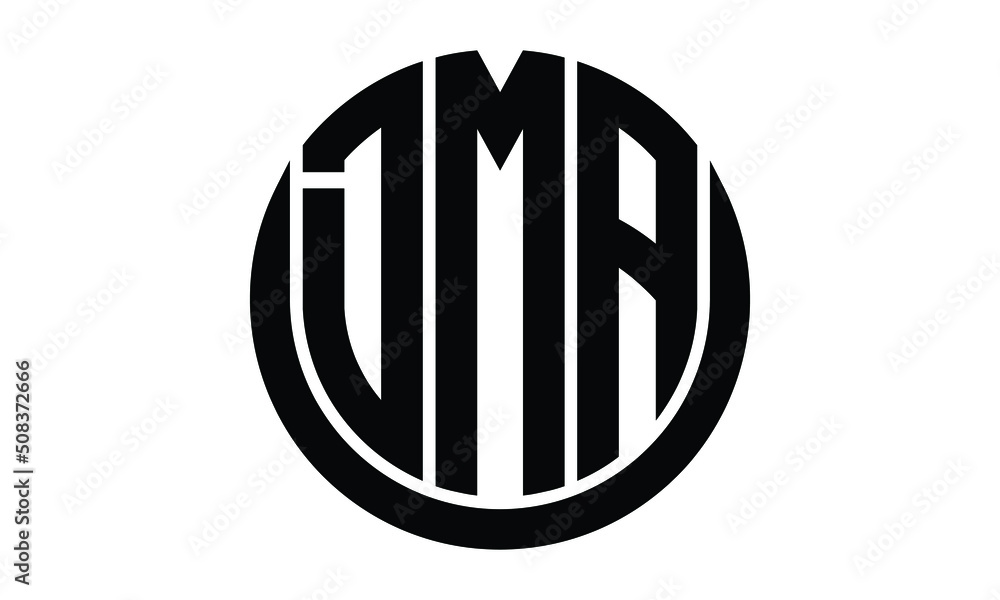 DMA shield in circle logo design vector template. lettermrk, wordmark ...