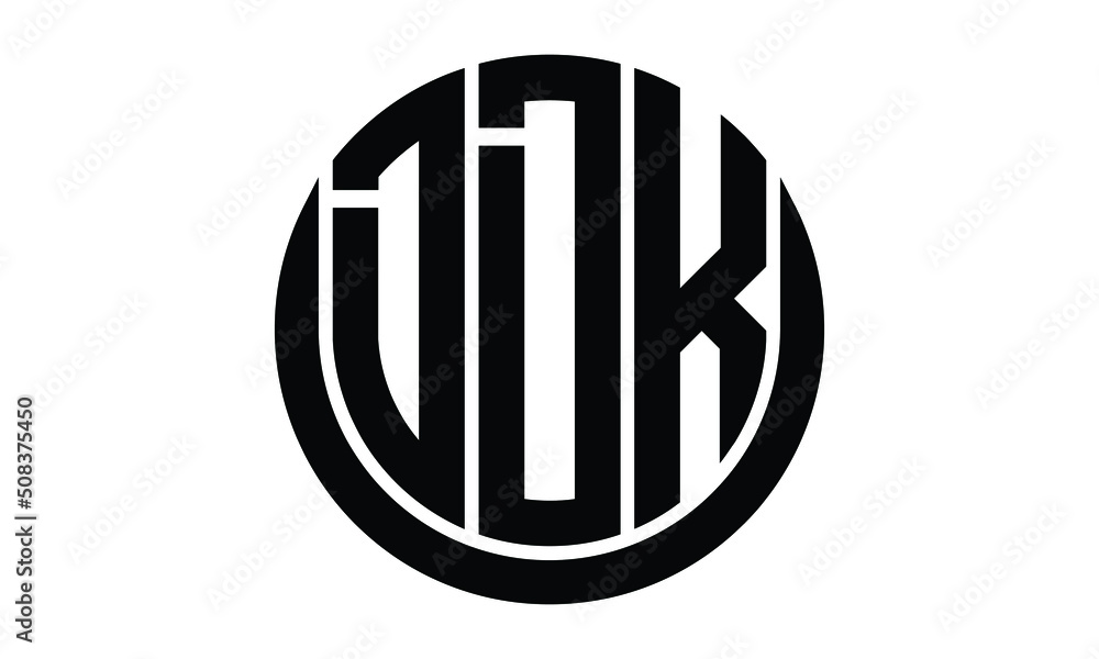 DDK shield in circle logo design vector template. lettermrk, wordmark ...