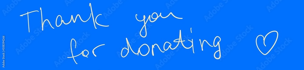 Thank you for donating text asking for charity. Simple elegant and easy ...