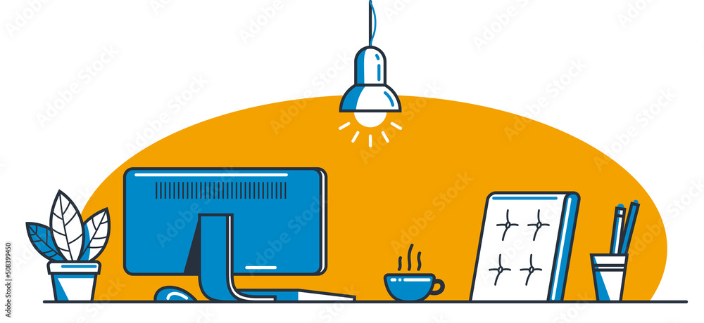 Empty Desks Clip Art Work