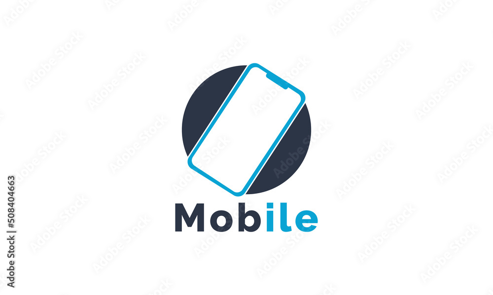 mobile logo design vector templet, Stock Vector | Adobe Stock