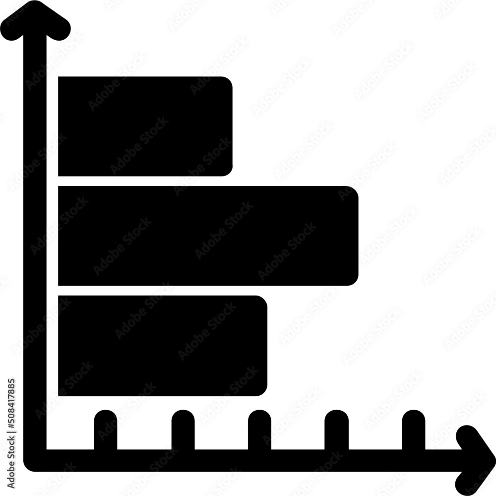 Horizontal Bar Chart Icon