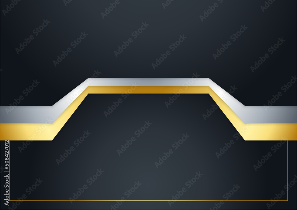 Simple black and gold abstract background Stock Vector | Adobe Stock