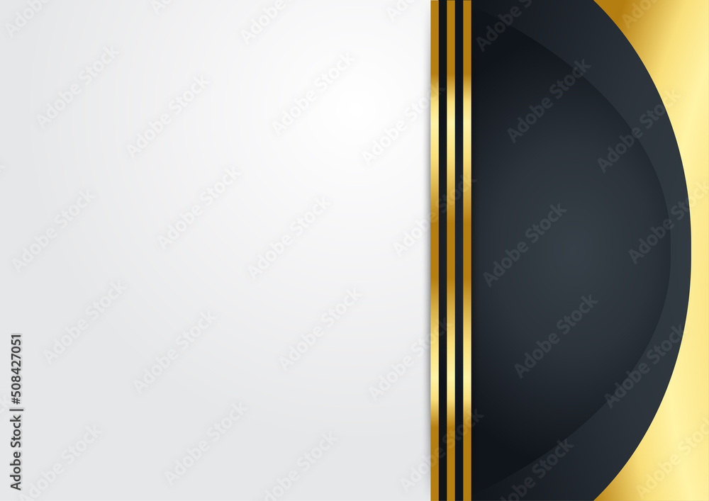 Simple black and gold abstract background Stock Vector | Adobe Stock