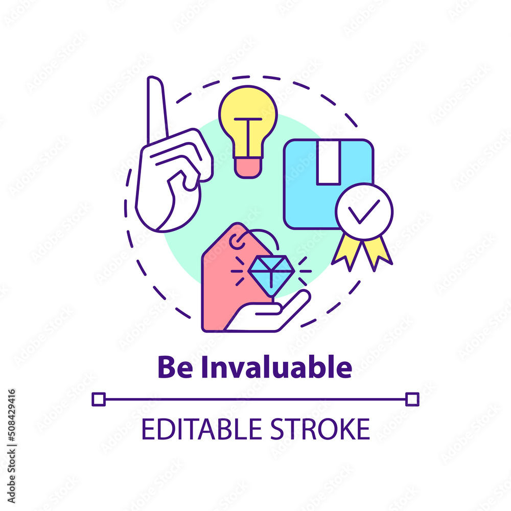 Be invaluable concept icon. Communication part abstract idea thin line ... Be invaluable concept icon. Communication part abstract idea thin line ...