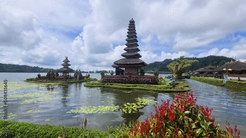 Pura Ulun Danu Beratan Bedugul Hindu Temple on Lake, Bali Island ...