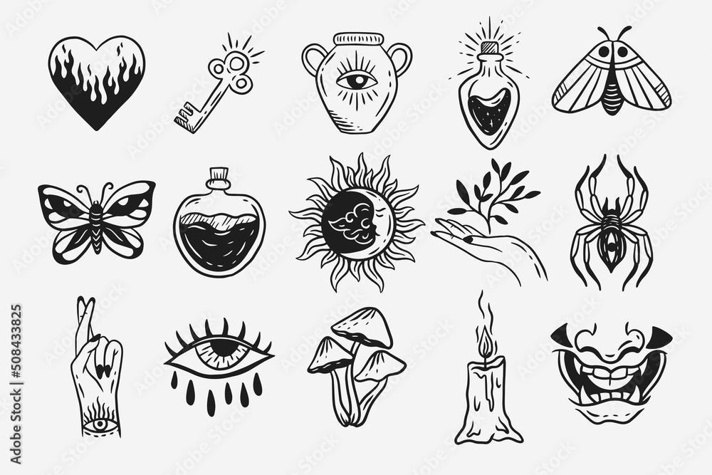 Dark Symbols Tattoos