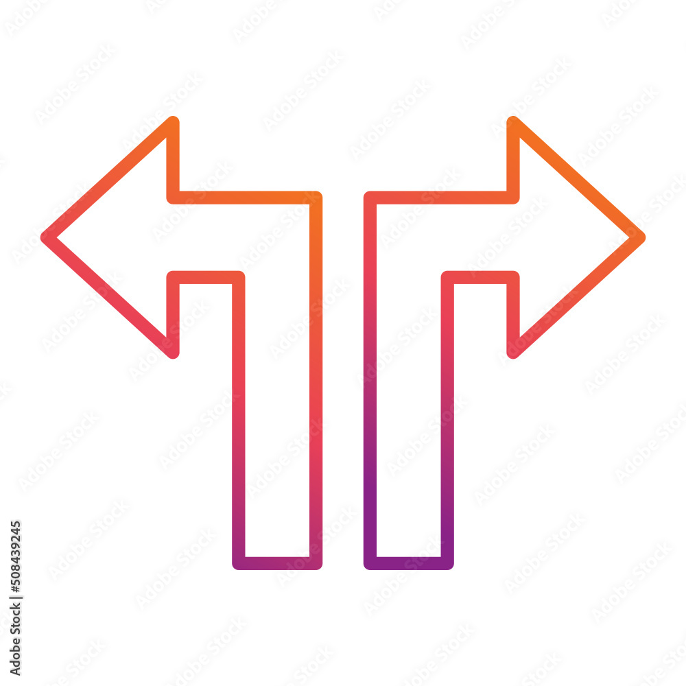 Left And Right Icon Stock Vector | Adobe Stock