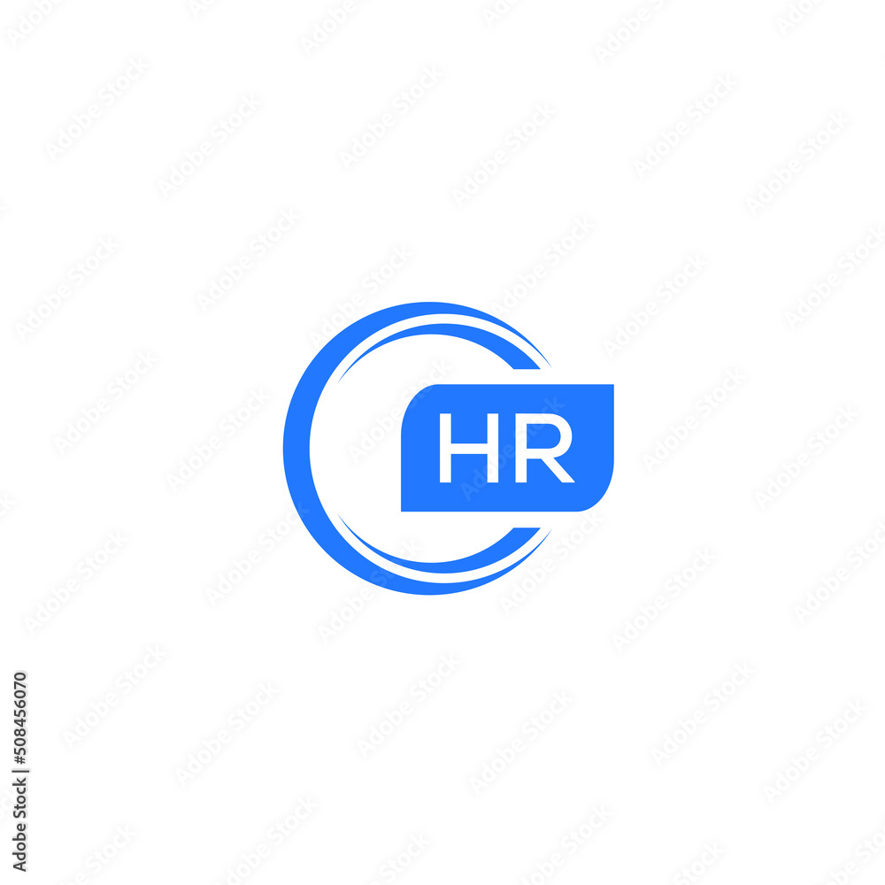 HR 2 letter design for logo and icon.HR monogram logo.vector ...