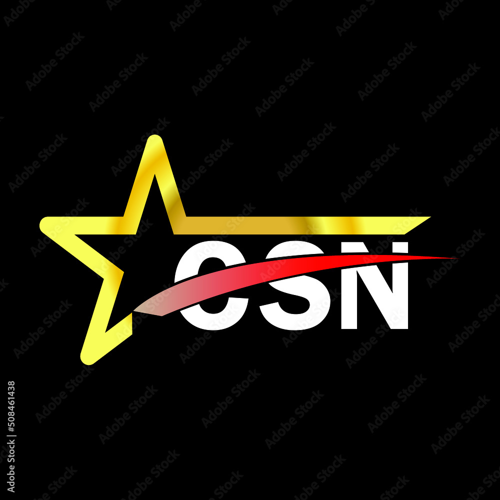 CSN letter logo design. CSN creative letter logo. simple and modern ...