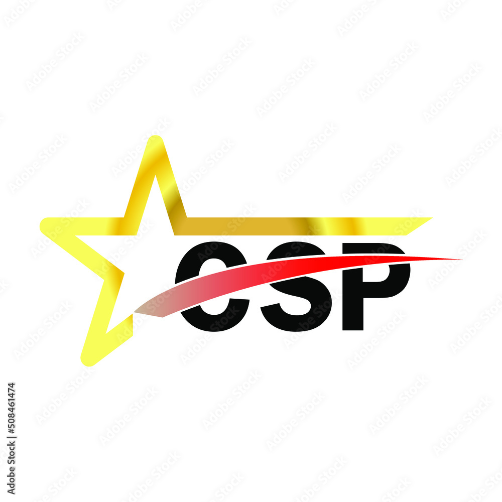 CSP letter logo design. CSP creative letter logo. simple and modern ...