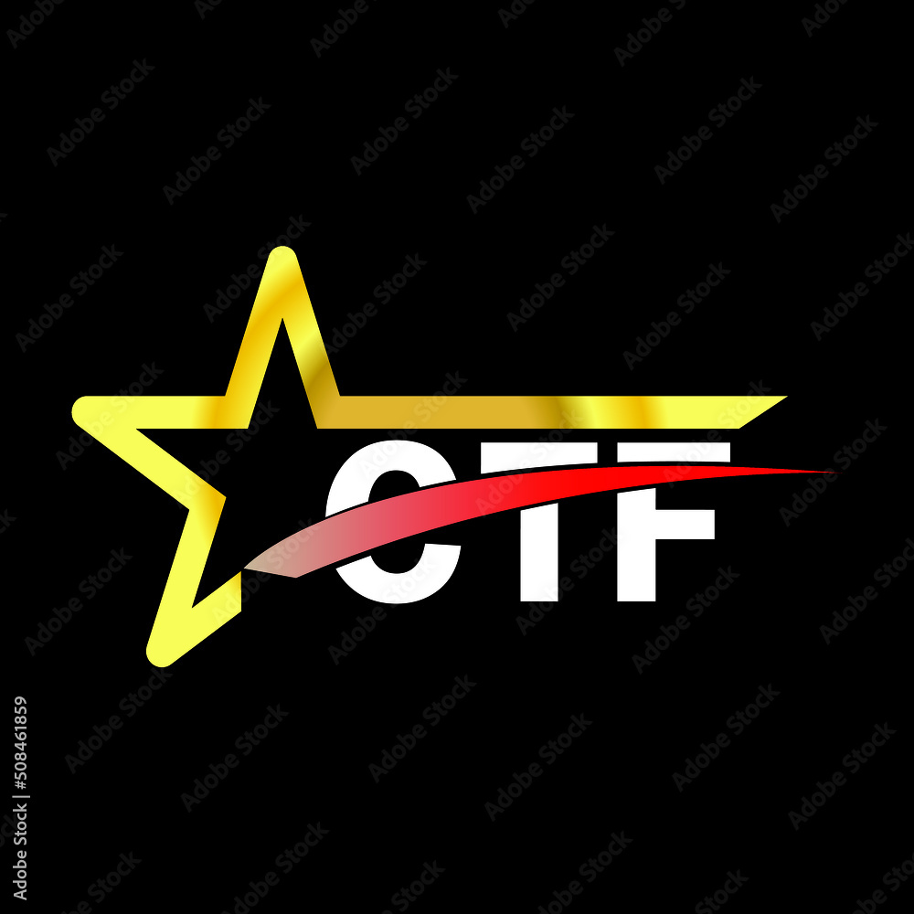 CTF letter logo design. CTF creative letter logo. simple and modern ...