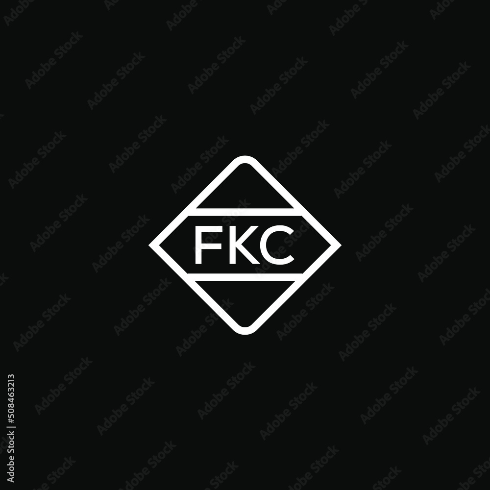FKC 3 letter design for logo and icon.FKC monogram logo.vector ...