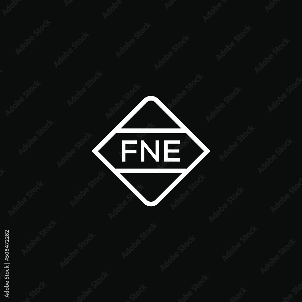 FNE 3 letter design for logo and icon.FNE monogram logo.vector ...