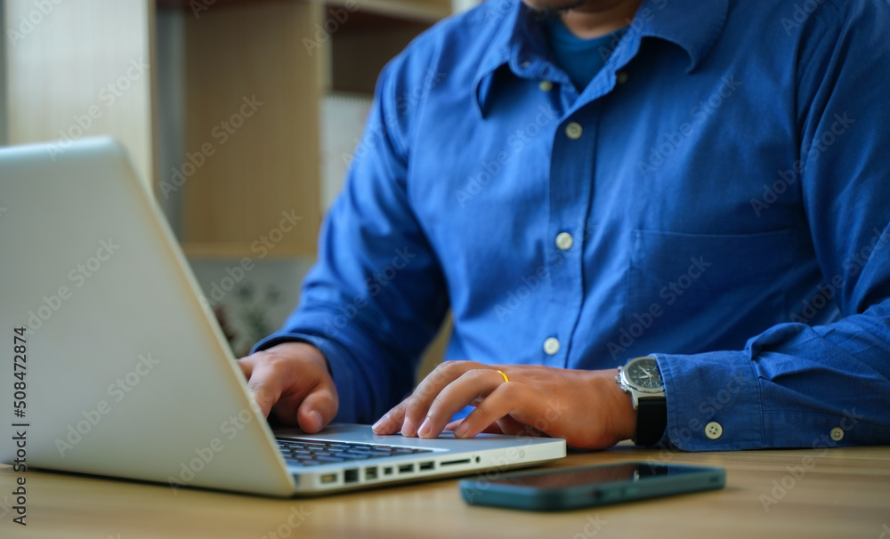 business people who use computers to manage documents online document ...