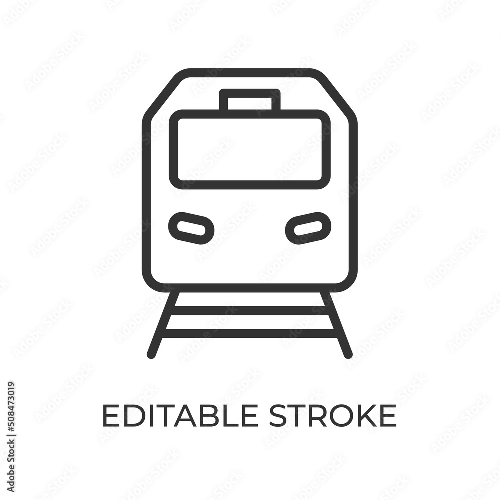 Train Front View Vector