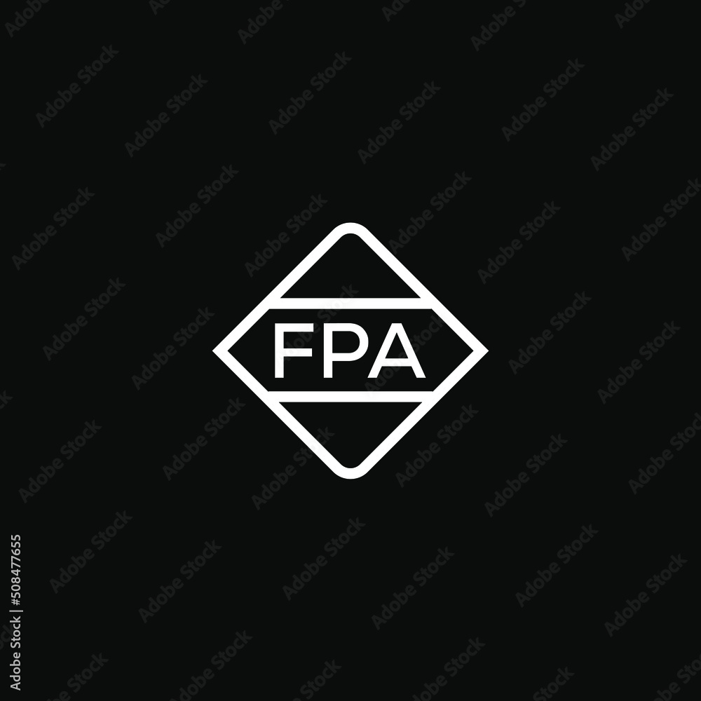 FPA 3 letter design for logo and icon.FPA monogram logo.vector ...