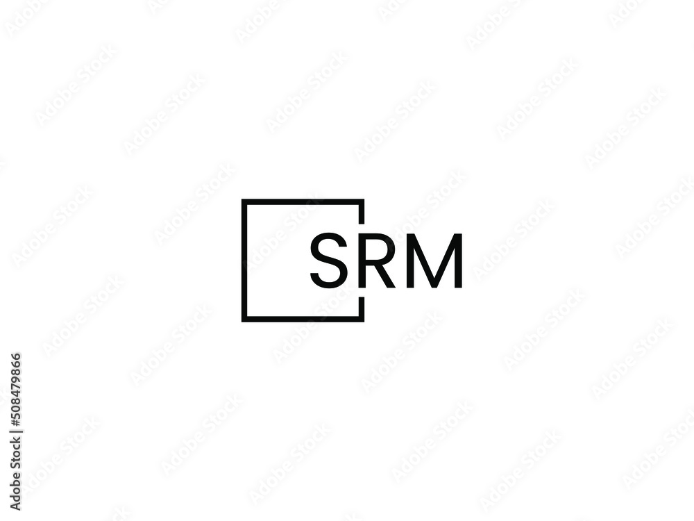 SRM letter initial logo design vector illustration Stock Vector | Adobe ...