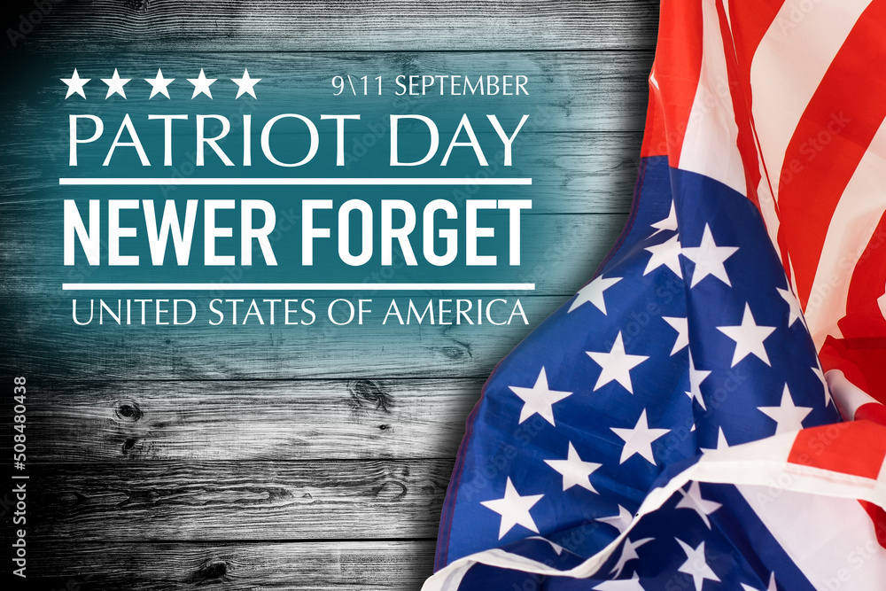 Patriot Day Typography Over Flags Background. Stock Photo | Adobe Stock