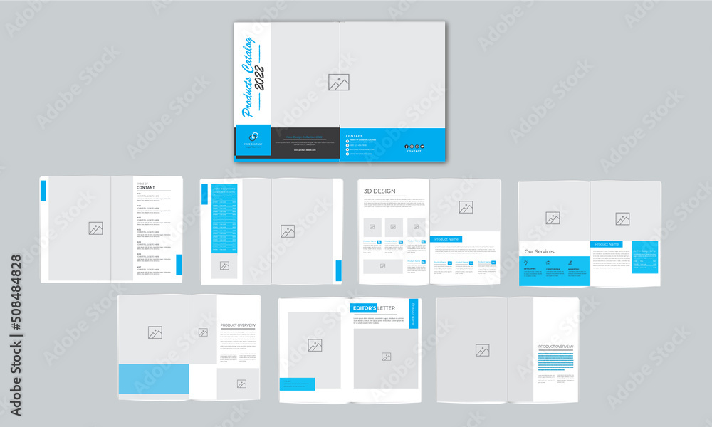 modern a4 product catalog design template ,Modern product catalog ...