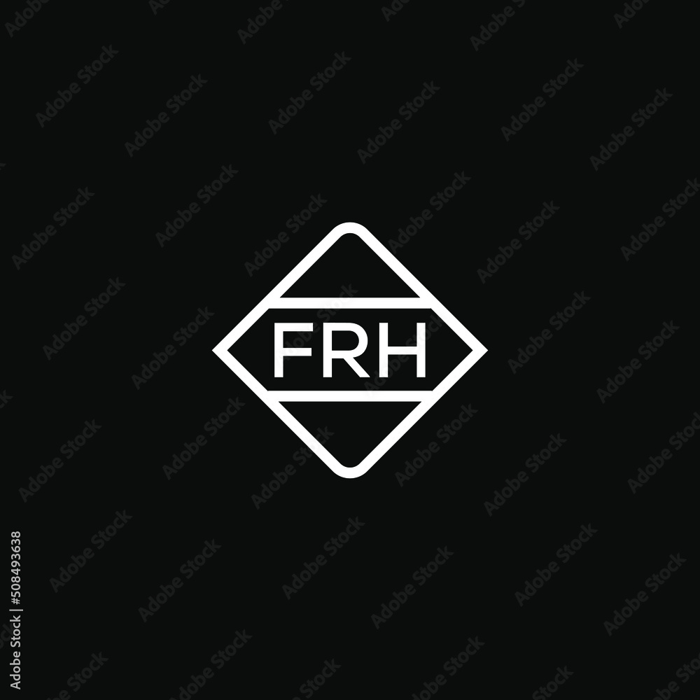 FRH 3 letter design for logo and icon.FRH monogram logo.vector ...