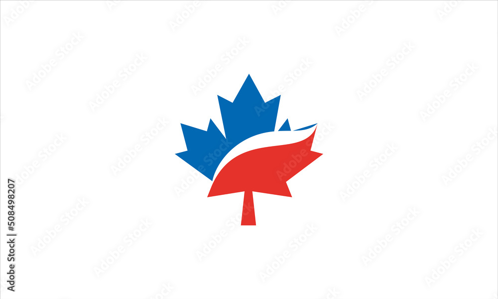 Canadian Maple leaf Logo, Maple Leaf Illustration Vector Design Stock ...