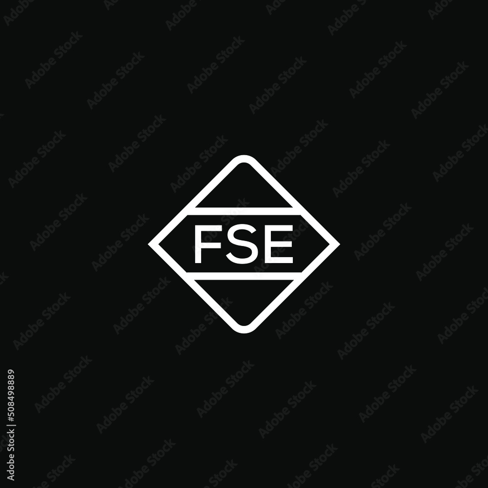 FSE 3 letter design for logo and icon.FSE monogram logo.vector ...