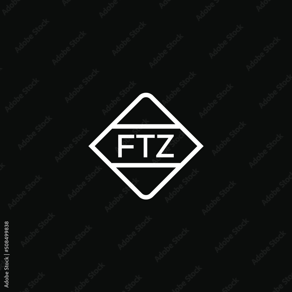 FTZ 3 letter design for logo and icon.FTZ monogram logo.vector ...