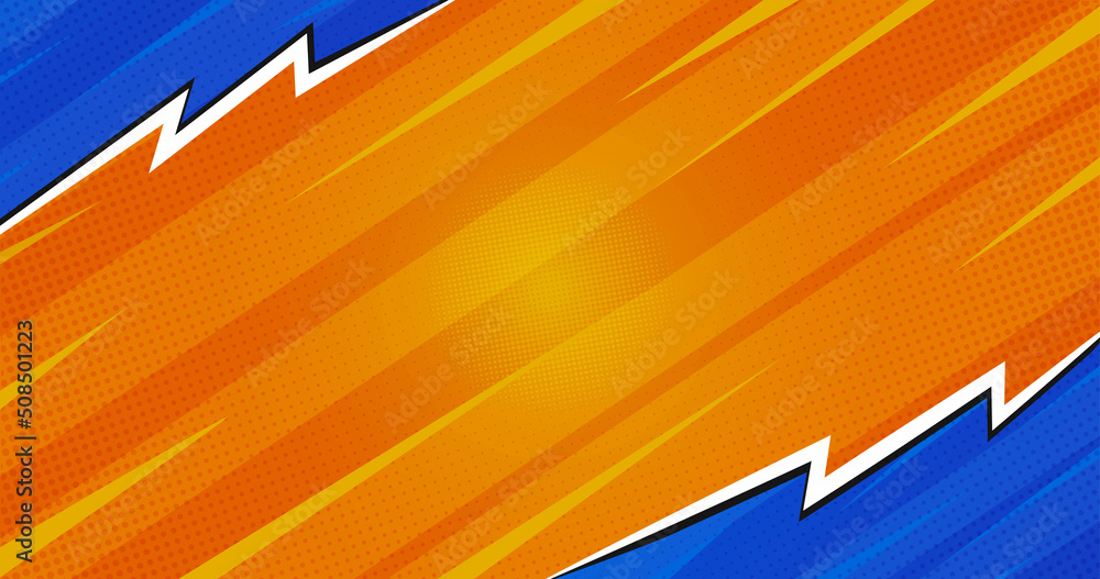 Speed design style comic background. Vector illustration Stock Vector ...