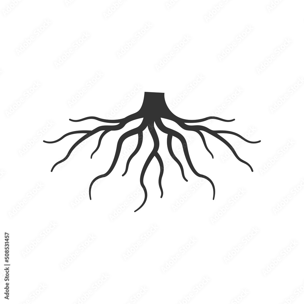 Vetor de root logo icon design vector do Stock | Adobe Stock