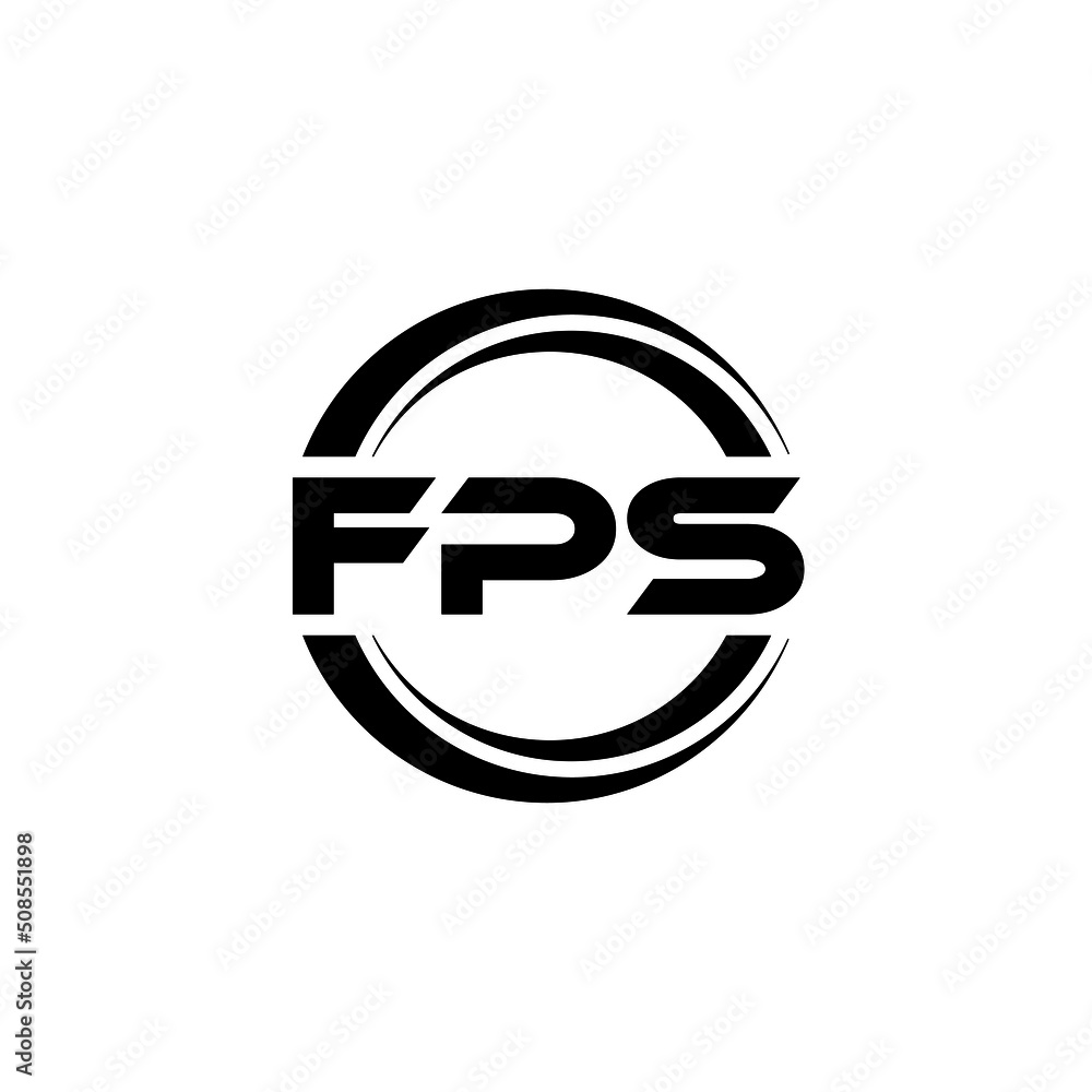 FPS letter logo design with white background in illustrator, vector ...
