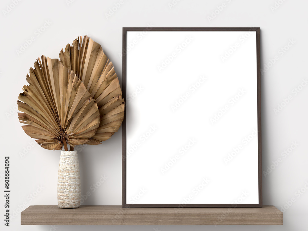 Blank picture frame for photographs, art, graphics with Leaves. Frame ...