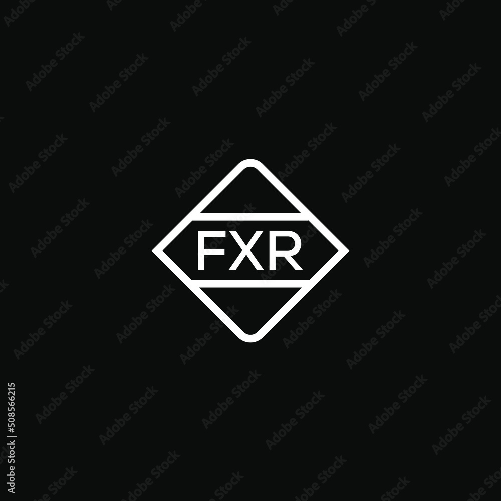 FXR 3 letter design for logo and icon.FXR monogram logo.vector ...
