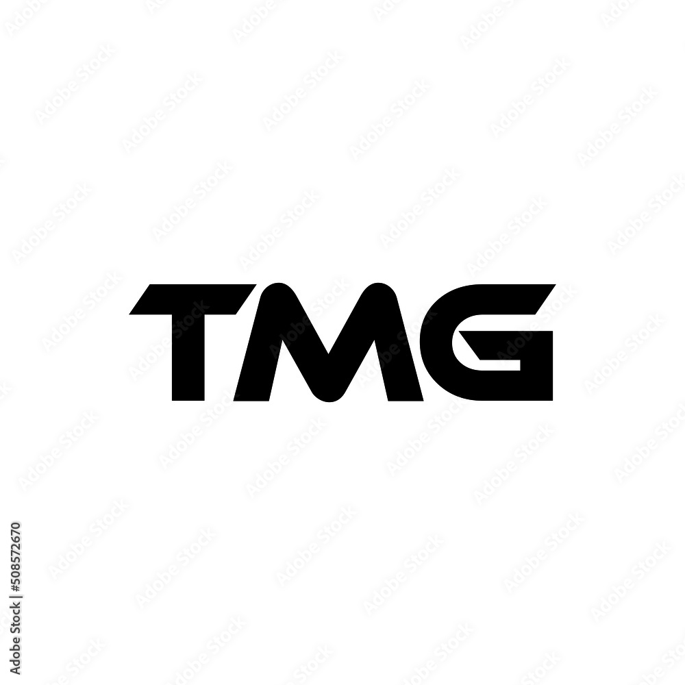 TMG letter logo design with white background in illustrator, vector ...
