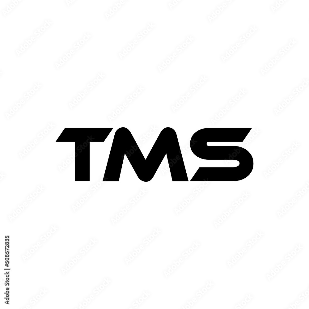 TMS letter logo design with white background in illustrator, vector ...