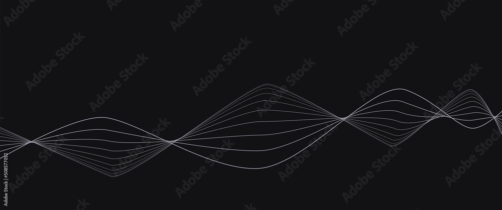 Abstract wavy line waves with solid color background can be used for ...